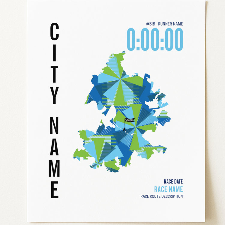 Run Ink - Personalized Course Maps for ANY Race - Custom Running Gifts