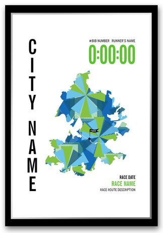 Custom Race Map Poster – Run Ink
